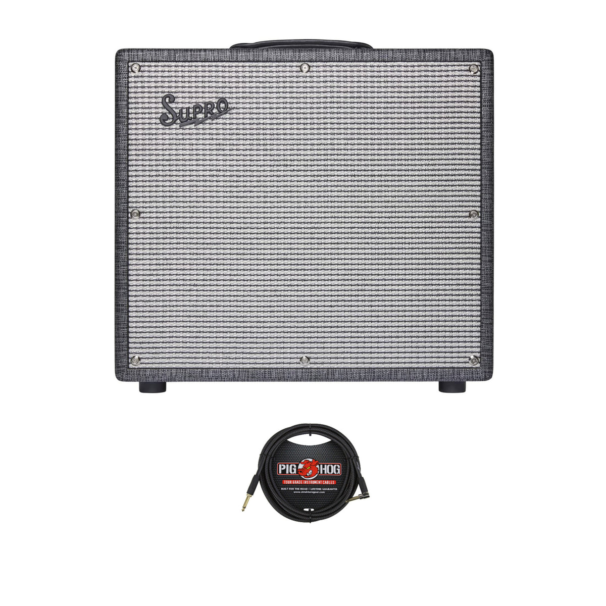 Supro 1695TJ Black Magick 1x12 25W Tube Combo Amp (Black Rhino) w/ Gui ...