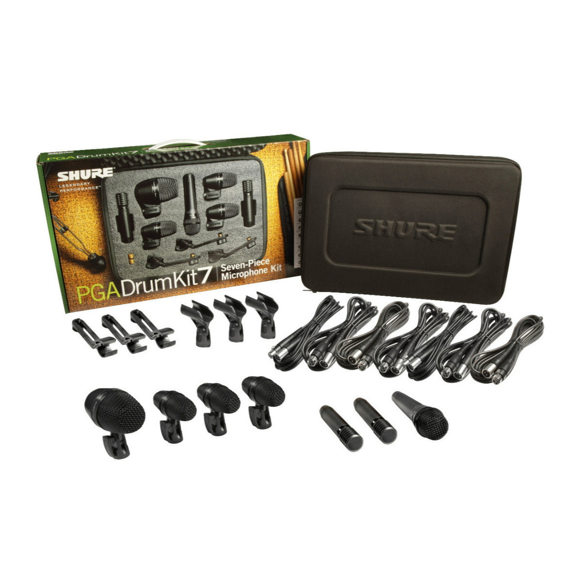 Shure PG ALTA 7-Piece Drum Microphone Kit for Drums, Congas, and Cymba ...