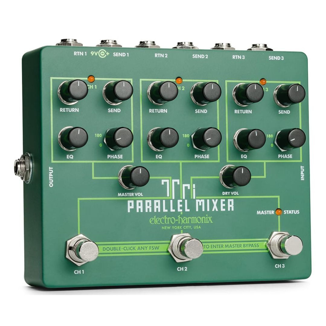 Electro-Harmonix Tri Parallel Mixer Effects Loop Mixer/Switcher Pedal ...