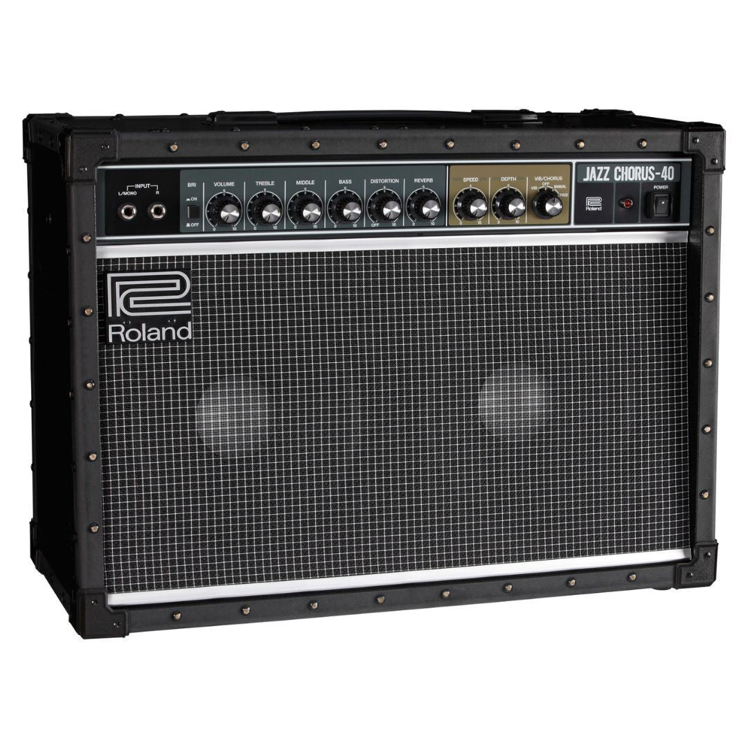 Roland JC-40 Jazz Chorus 40-Watt Guitar Amplifier with Two 10-Inch Spe ...