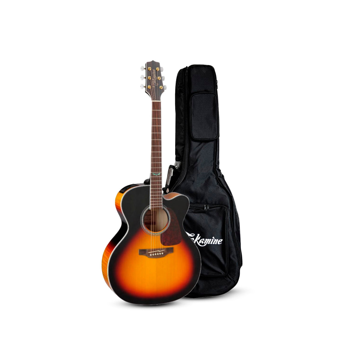 Takamine 6 String Acoustic-Electric Guitar (GJ72CE-BSB) with Case and ...