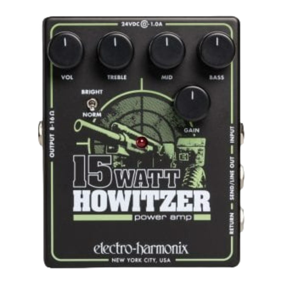 Electro-Harmonix 15 Watt Howitzer Pedal Guitar Amp/Preamp Pedal – Focus ...