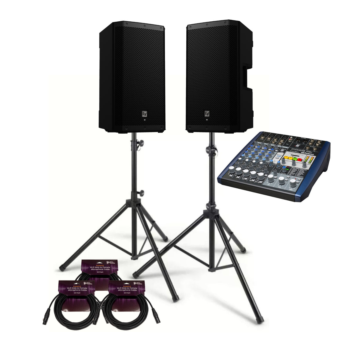 Electro Voice ZLX 12P G2 12 Inch 2 Way 2 Pack Powered Loudspeaker Bund ...