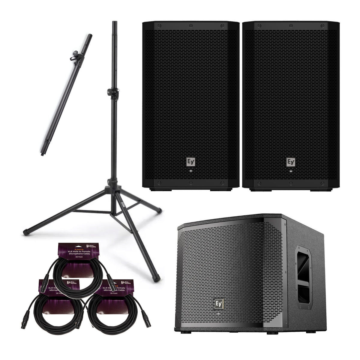 Electro Voice ZLX 12P G2 12 Inch 2 Pack Powered Loudspeaker and Subwoo ...