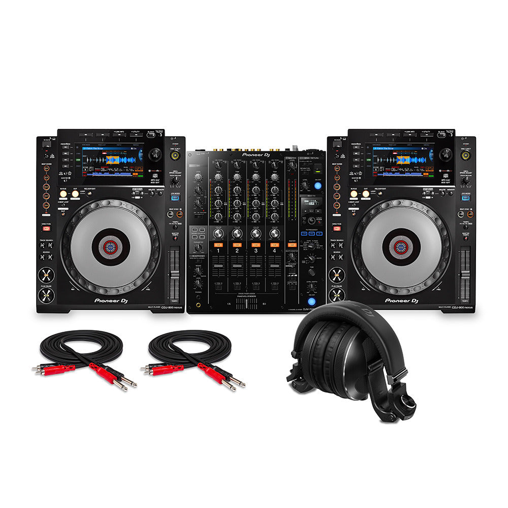 Pioneer DJ CDJ 900NXS Performance DJ Black Multi Player 2 Pack Bundle ...