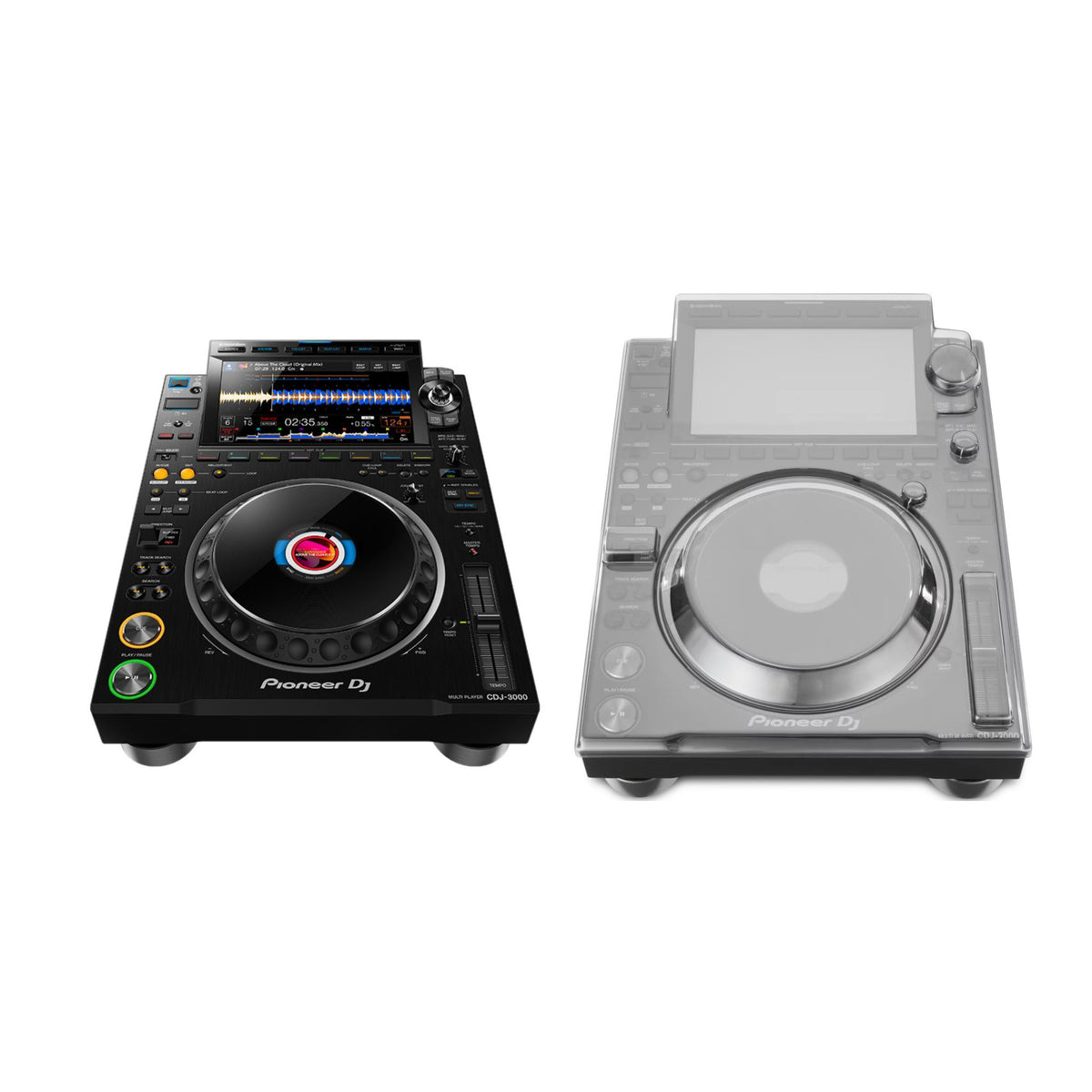 Pioneer DJ CDJ 3000 Professional DJ Black Multi Player and Cover Bundl ...