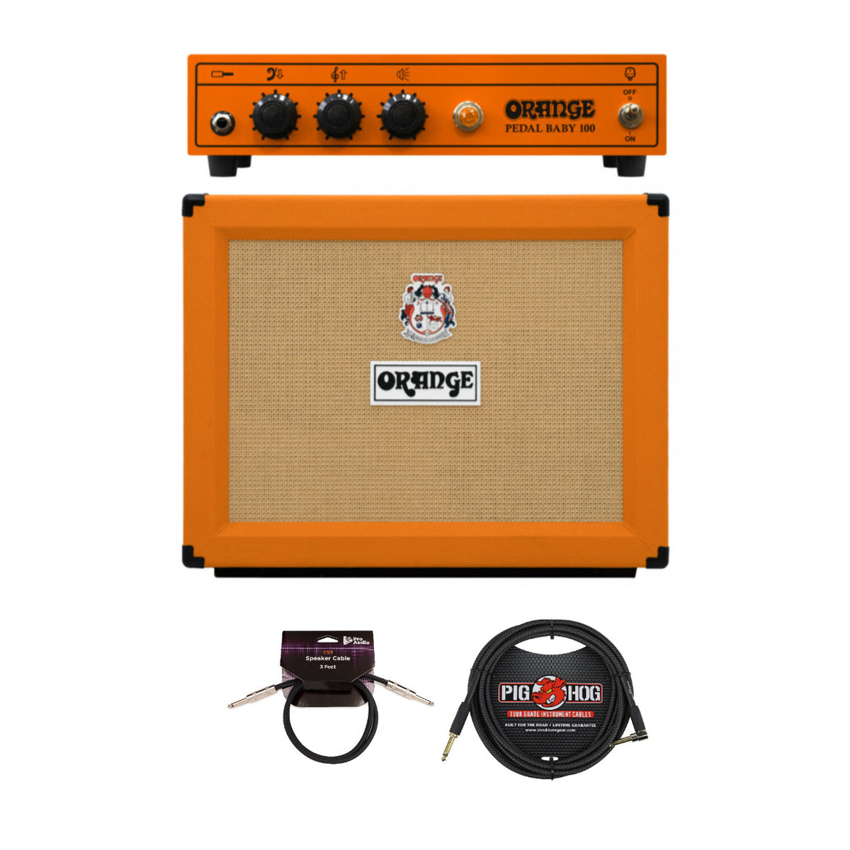 Orange Amps Pedal Baby 100 Guitar Amplifier with Open Back Cabinet and ...