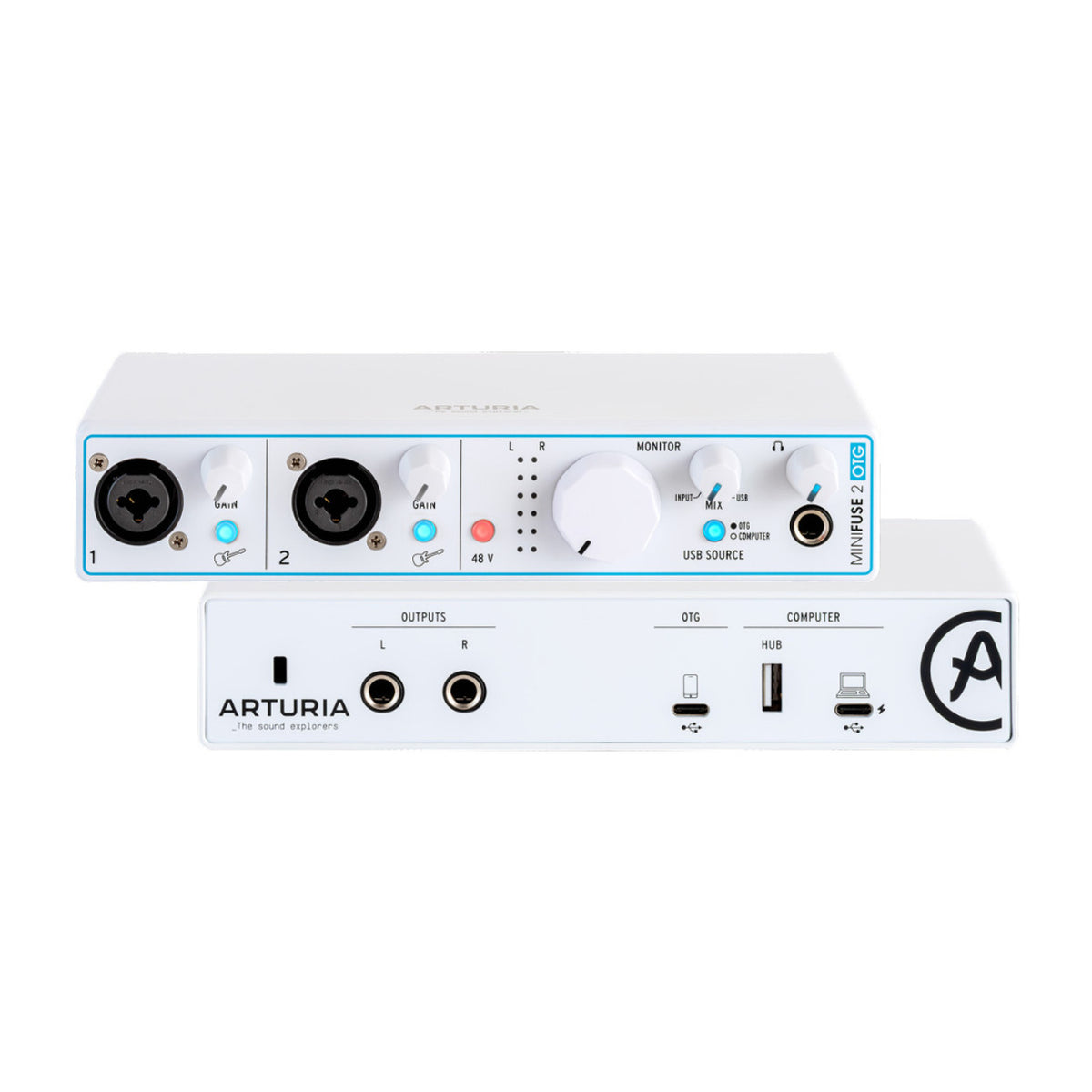 Arturia MiniFuse 2 OTG Dual-USB Audio & MIDI Interface with Loopback ...