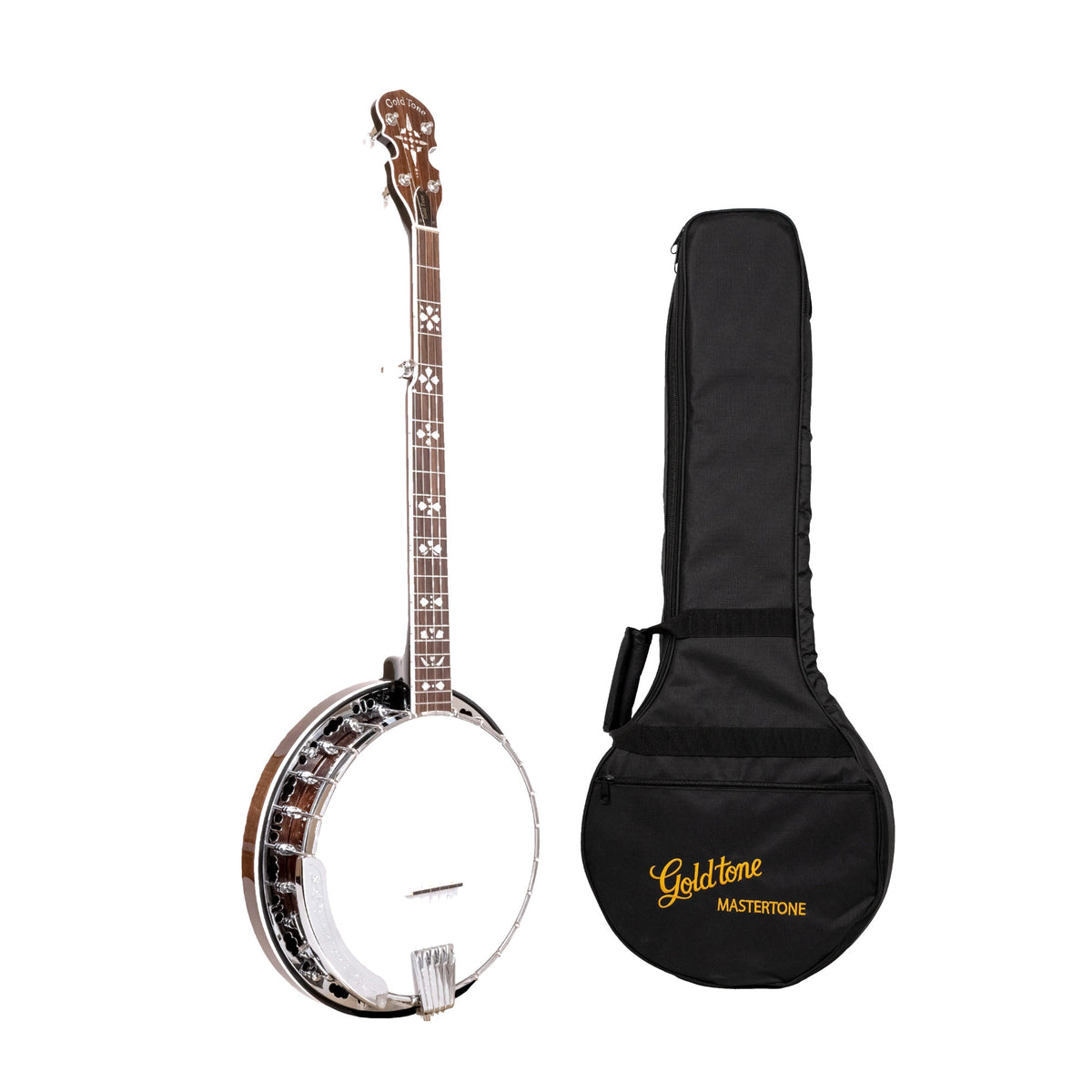 Gold Tone BG-150F: Bluegrass Banjo with Flange and Bag (Vintage Brown ...
